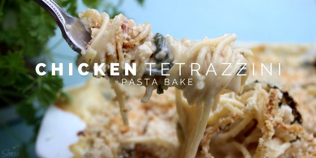 Chicken Tetrazzini Pasta Bake